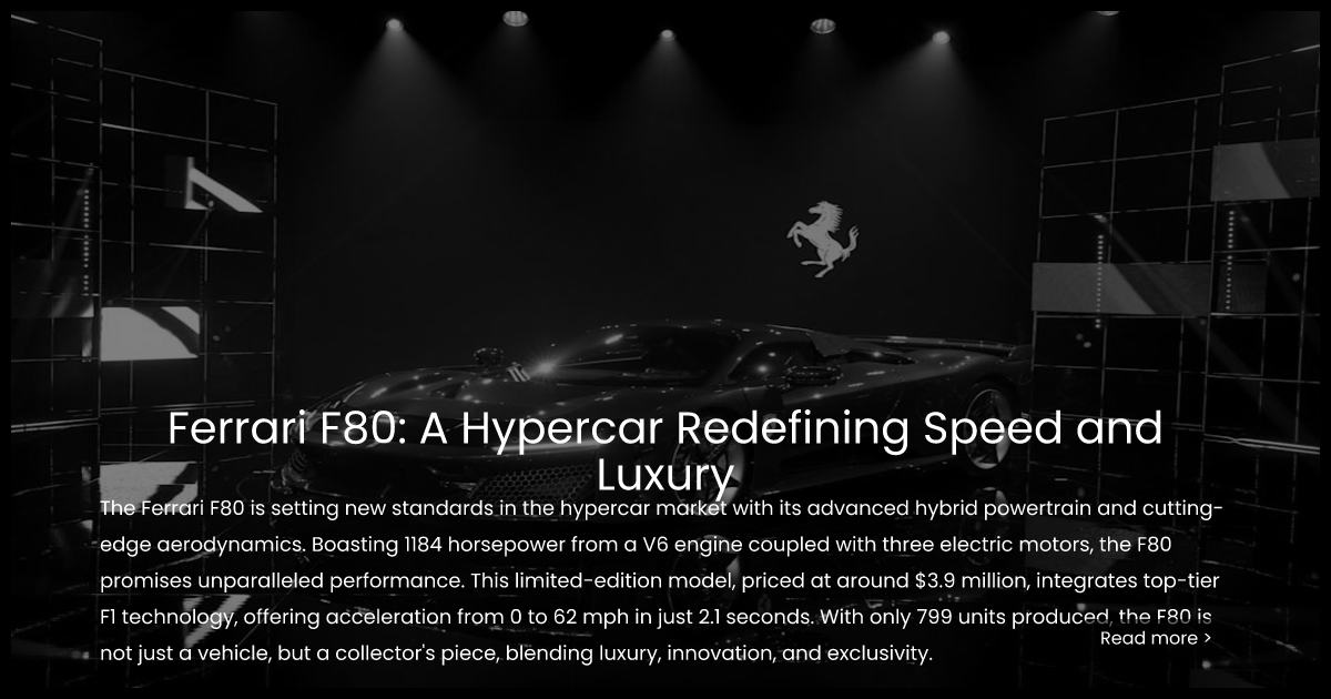 Ferrari F80: A Hypercar Redefining Speed and Luxury | Trendy.so