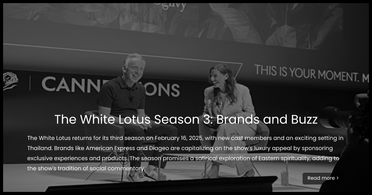 The White Lotus Season 3: Brands and Buzz | Trendy.so