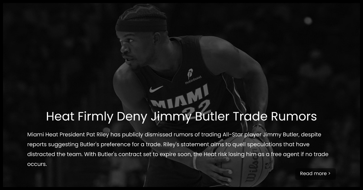 Heat Firmly Deny Jimmy Butler Trade Rumors | Trendy.so