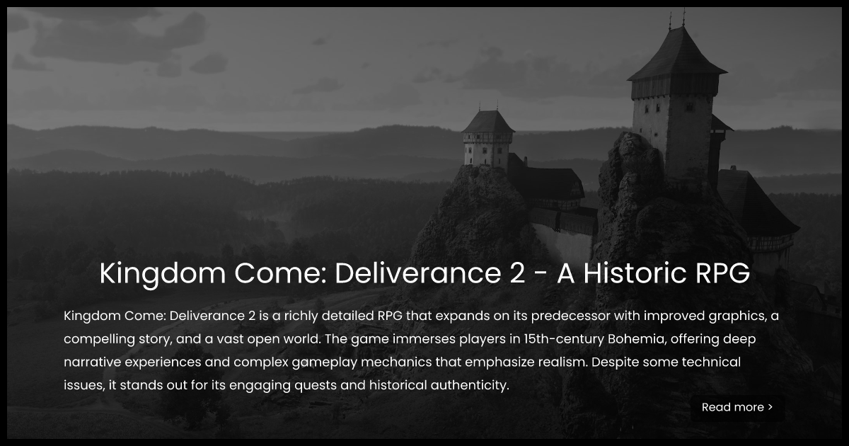 Kingdom Come: Deliverance 2 - A Historic RPG | Trendy.so