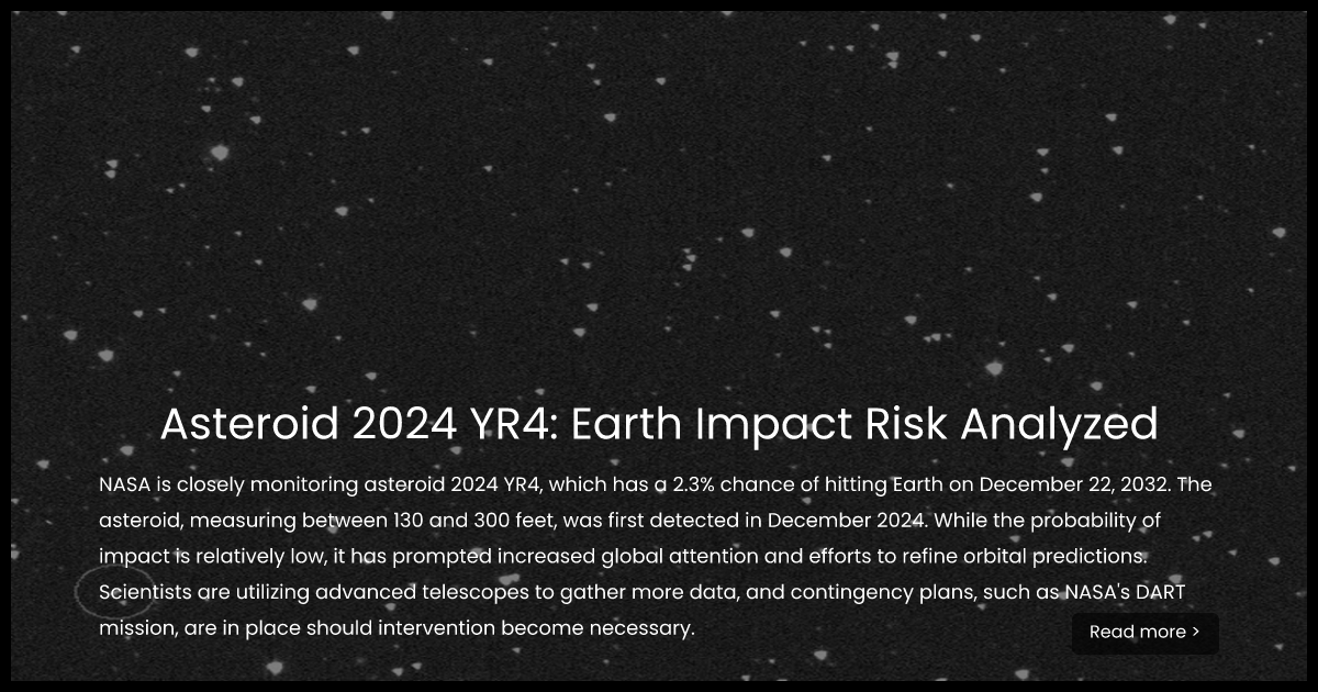 Asteroid 2024 YR4: Earth Impact Risk Analyzed | Trendy.so